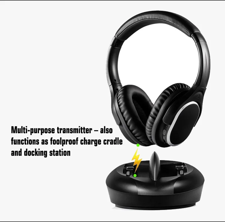Wireless Tv Headphones 2.4ghz Digital Over-ear Stereo Headphone - Buy ...