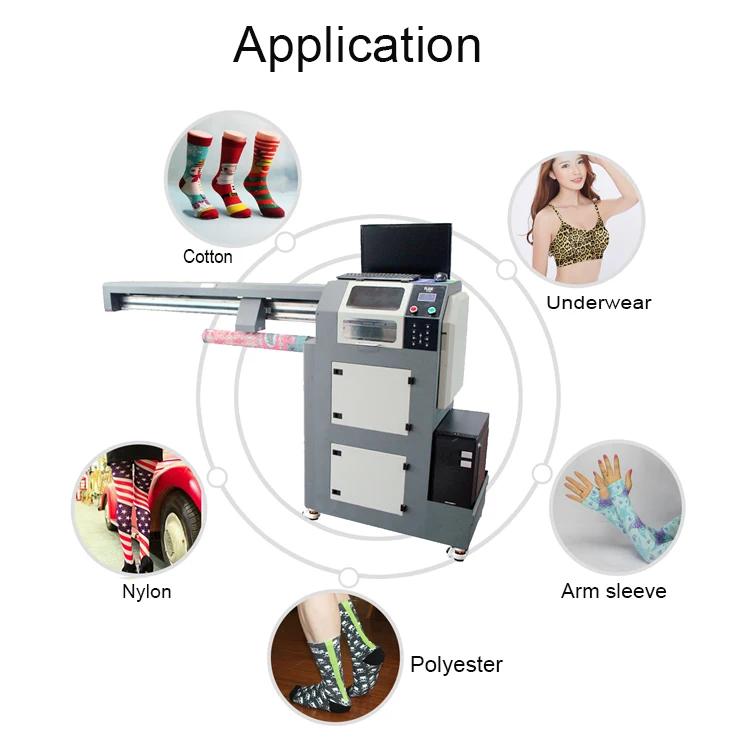 360 Digital Textile Fabric Printed Machine Sock Printing Machine - Buy ...