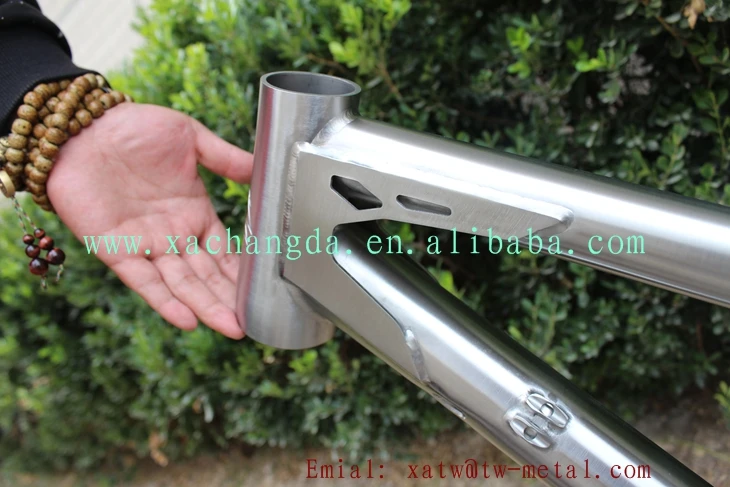 Titanium Full Suspension Bike Frame with Pinion Gear Box