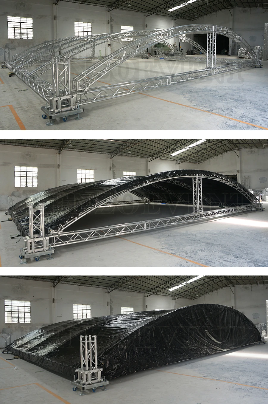 Aluminum Semi Circle Roof Truss Stage Truss - Durable & Lightweight