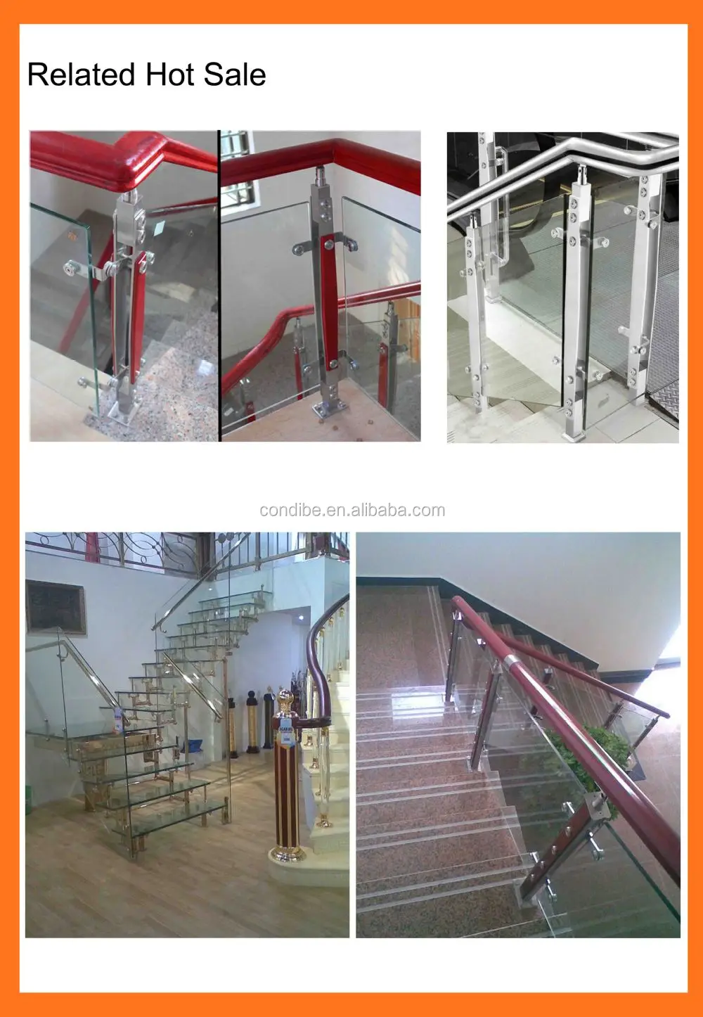 Condibe Staircase Handrail Railing King Post - Buy Handrail Post Base ...