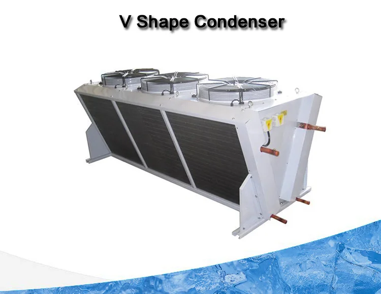 V-type Air Cond Condenser Ac Unit Use For Low Temperature Cooling ...