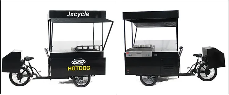 Electric Mobile Hot Dog Tricycle - Food Truck with Grill & Fryer for ...