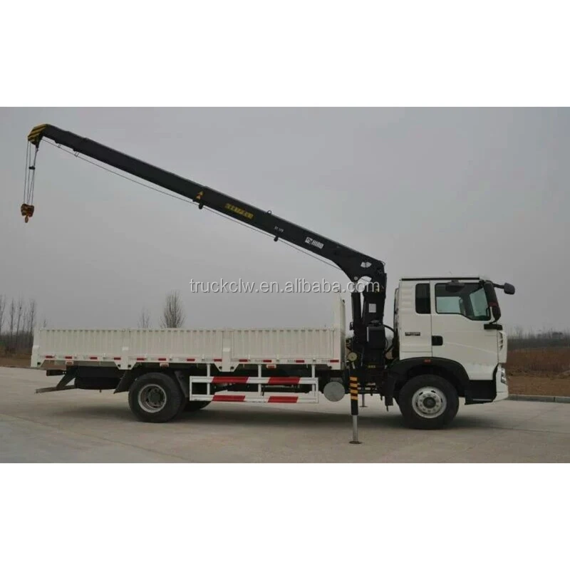 HOWO A7 Mobile Truck with 10 Ton Sany Crane - High Load Moment