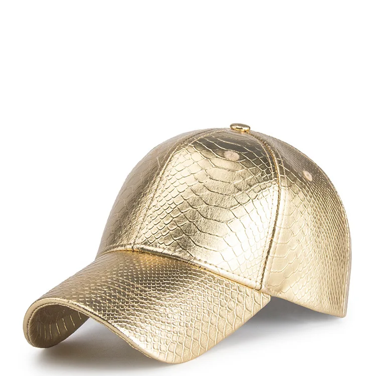 Swag HIPHOP Golden Baseball Cap - Adjustable Bling Bling Hat