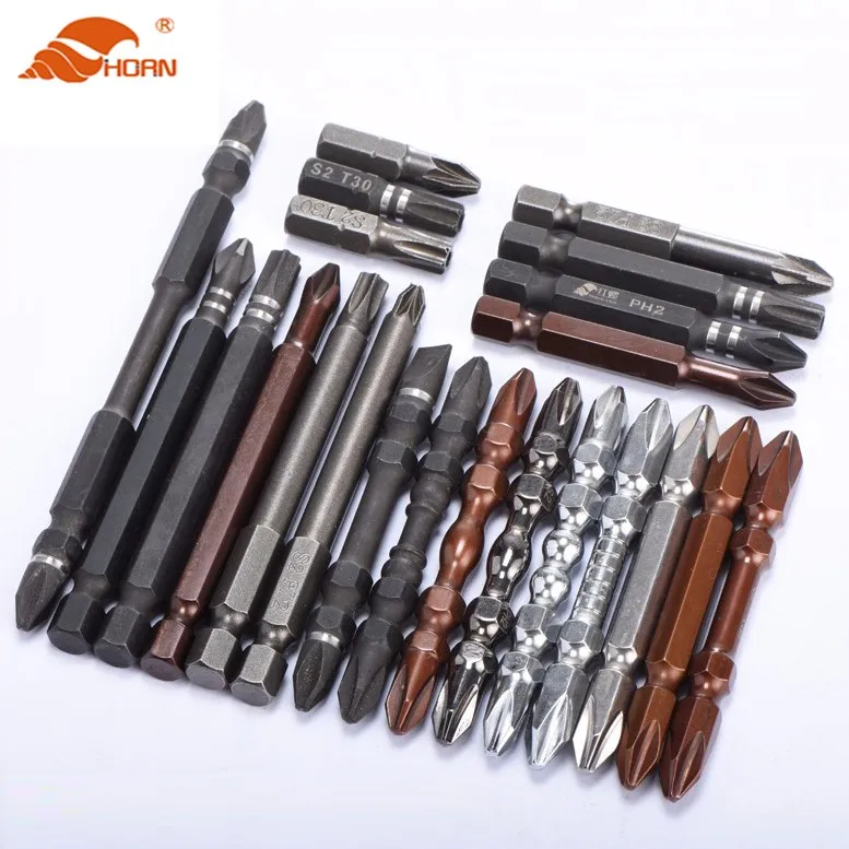 25MM,50MM, 65MM Long PH2 Screw Driver Bit Double and Single End ...