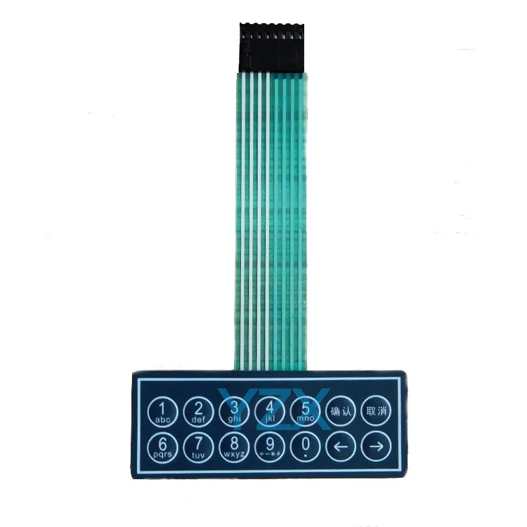 Custom Waterproof Membrane Switch Membrane Panel Conductive Silicone ...