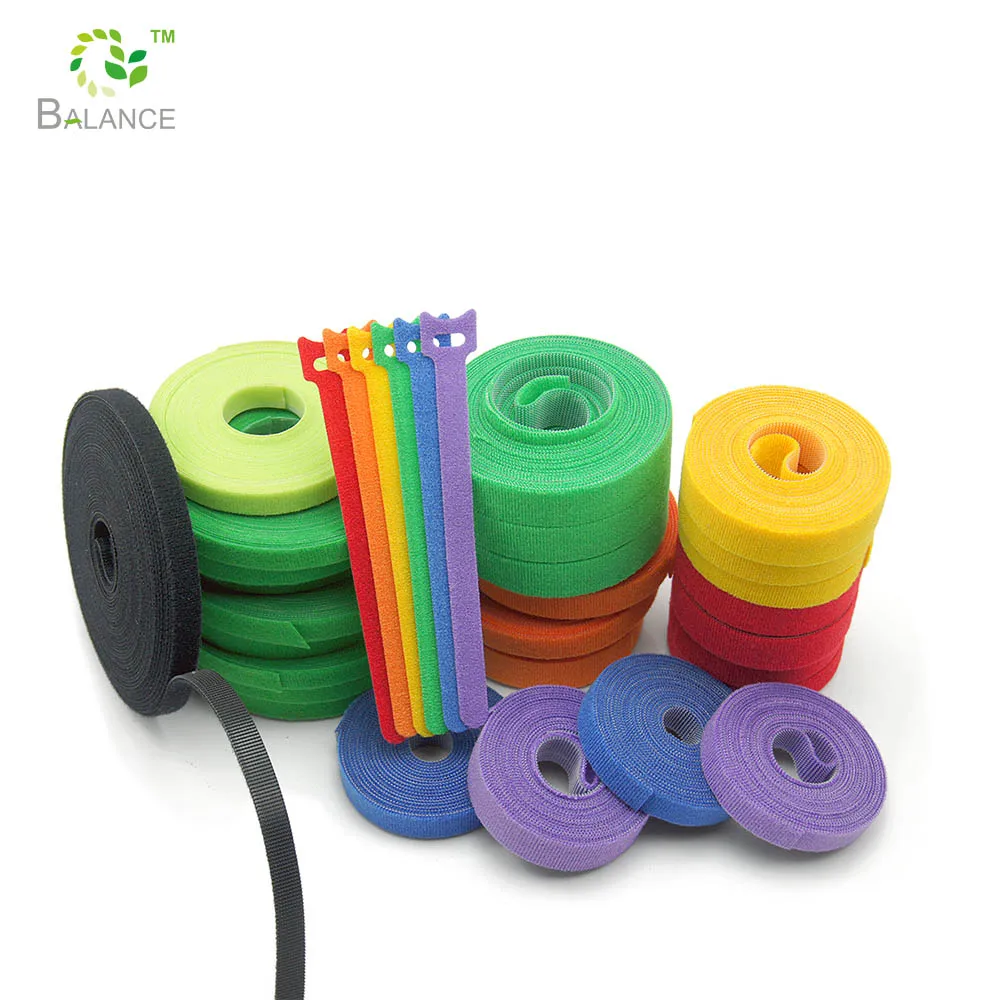 Nylon Polyester Fastener Back To Back Hook And Loop Cable Straps With ...