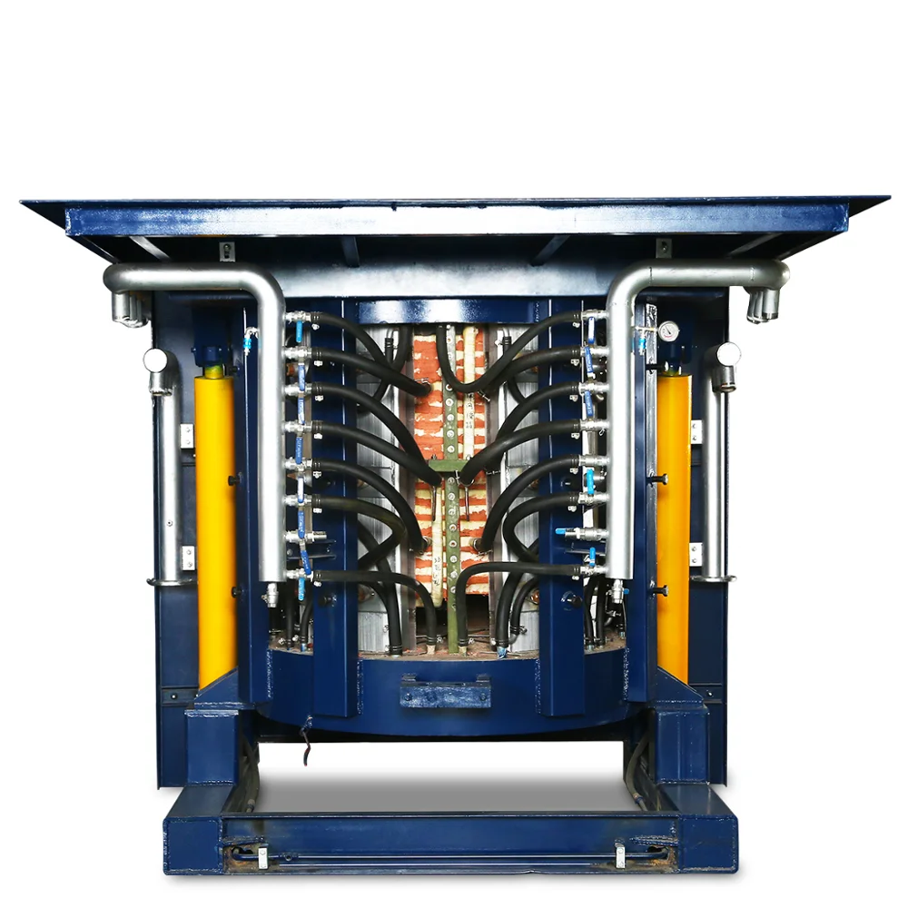 1 Ton Electric Small Copper Scrap Metals Smelting Induction Furnace ...