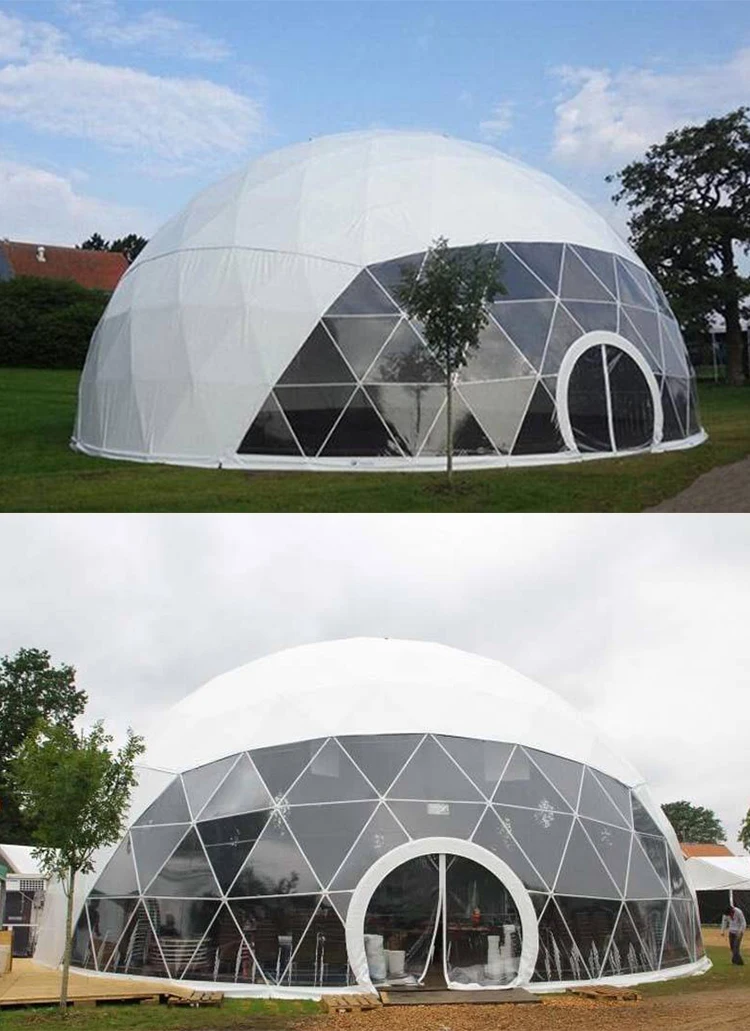 PVC Roof Metal Frame - Prefabricated Domes Geodesic Dome House Sphere ...
