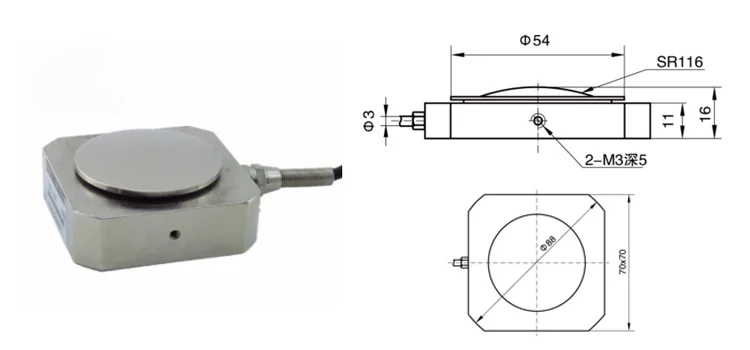GPF905 500N Pedal force load cell sensor for vehicle braking