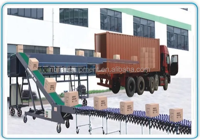 Telescopic Belt Conveyor For Truck Loading And Unloading - Buy Truck ...