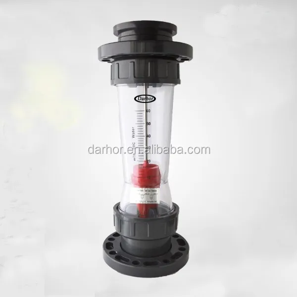 AS PC PSU Tube PVC Rotameter Inline Flowmeter for Sea Water