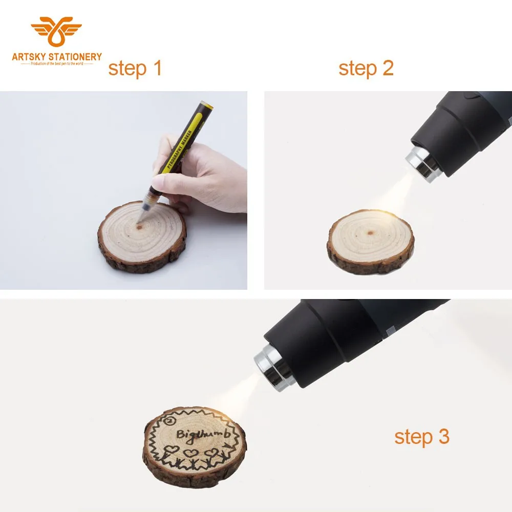 Woodburning Pyrography Pen With Temperature Heat Gun Kit For Diy ...