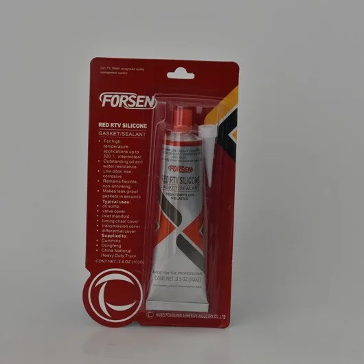Forsen 596 High-Temp Rtv Siliconenkit Rode Vloeibare Lijm Voor Motoren ...