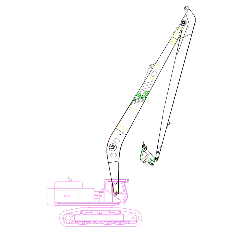 15.5m Length Long Reach Boom For Hitachi Zx200 Excavator - Buy Long ...