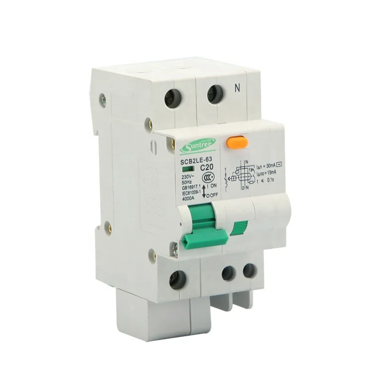 AC Earth Leakage Circuit Breaker - Single Phase C Curve 20amp ELCB