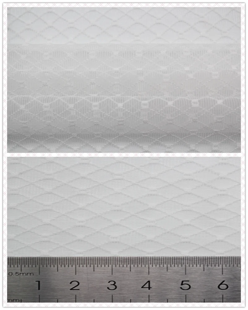 Jacquard Knitting Polyamide Spandex Stretch Mesh Fabric For Dresses ...