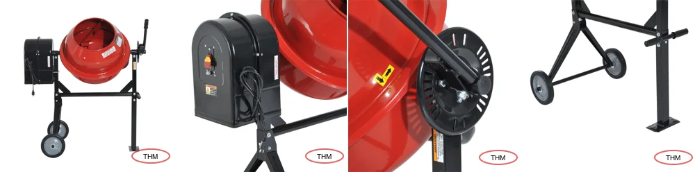 Capacity 100l Concrete Machine One Bagger Concrete Mixer Cement Mixer ...