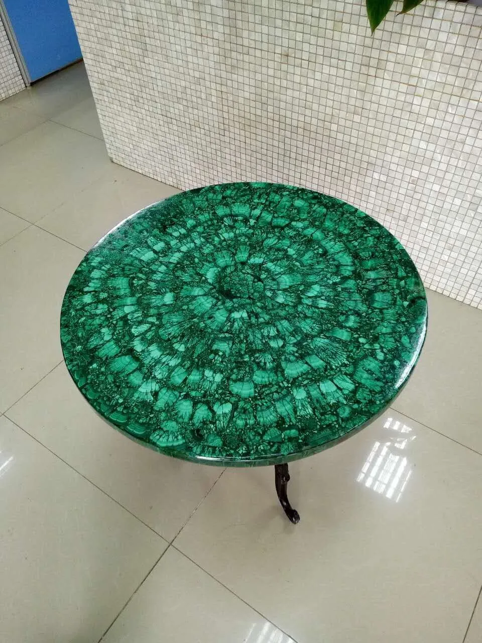 Natural Malachite Table/ Green Luxury Stone Table/ Wall Slabs Villa ...