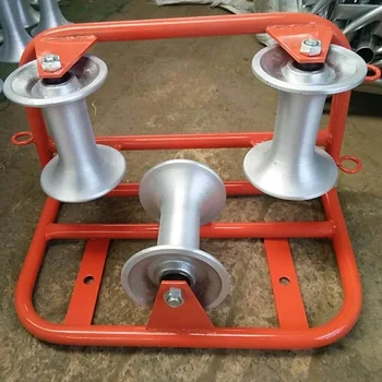 Heavy Load Electric Cable Pulling Roller,Triple Corner Cable Roller ...