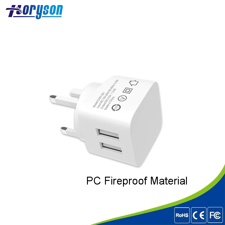 Portable Uk Plug Travel Socket Fast Charging Power Adapter Usb Wall ...