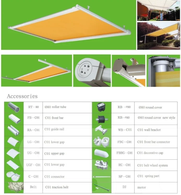 Home Using Electric Control Sunshade Roof Conservatory Awning - Buy ...