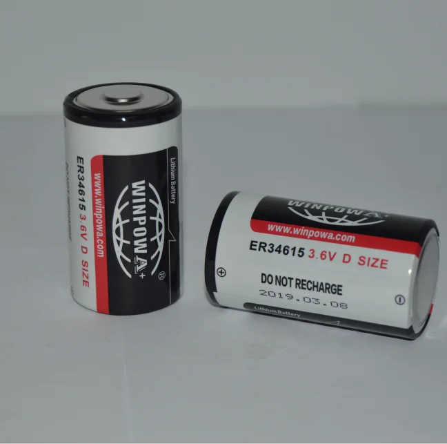 Primary Rechargeable Lithium Battery D Batteries 3.6v Cell 1.5v ...