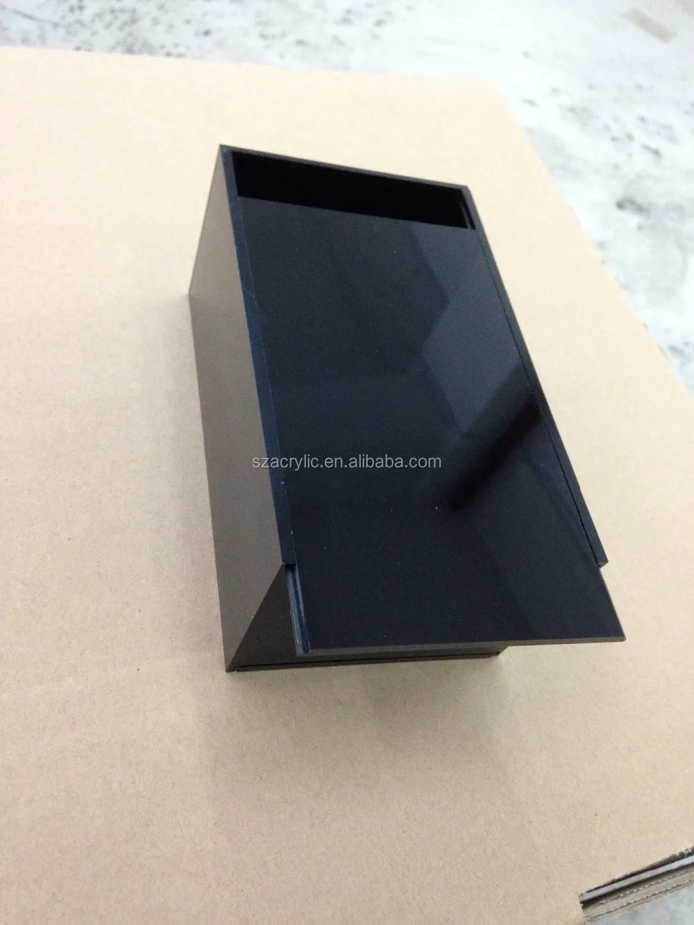 Black Acrylic Box With Removable Lid - Buy Small Acrylic Box,Small ...