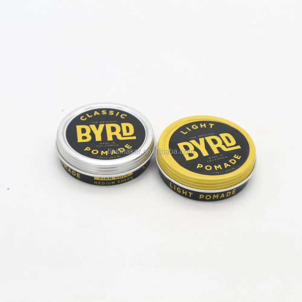 2 Oz Metal Steel Tin Flat Container With Tight Sealed Twist Screwtop ...