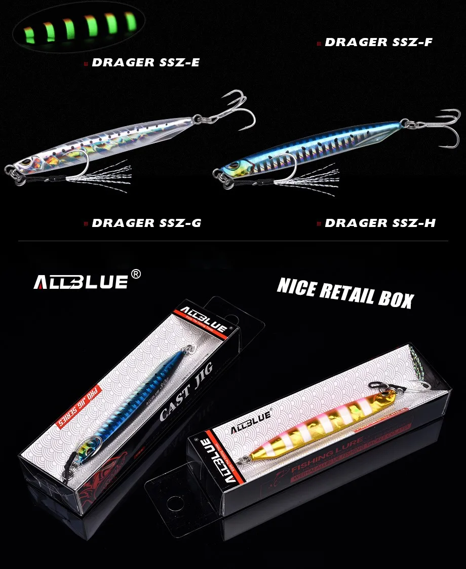 Allblue 30g Drager Ssz Saltwater Madai Jishing Fishing Swim Jigging Lure - Buy Swim Jig,Fishing ...
