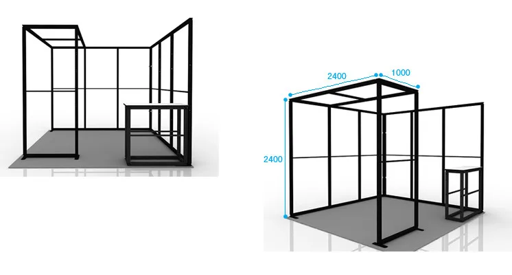 L Corner Shape 10X10 3x3 Custom Logo Modular Aluminum Portable Indoor ...