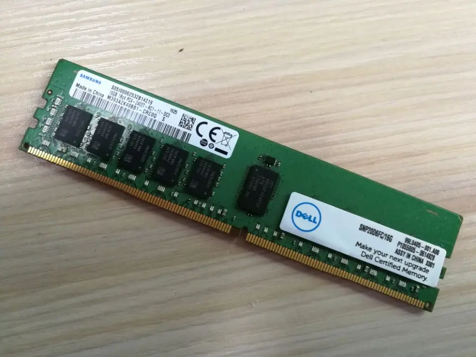 Original Dell Ddr4 16gb Ram Memoria 2133mhz Server Memory Card - Buy ...