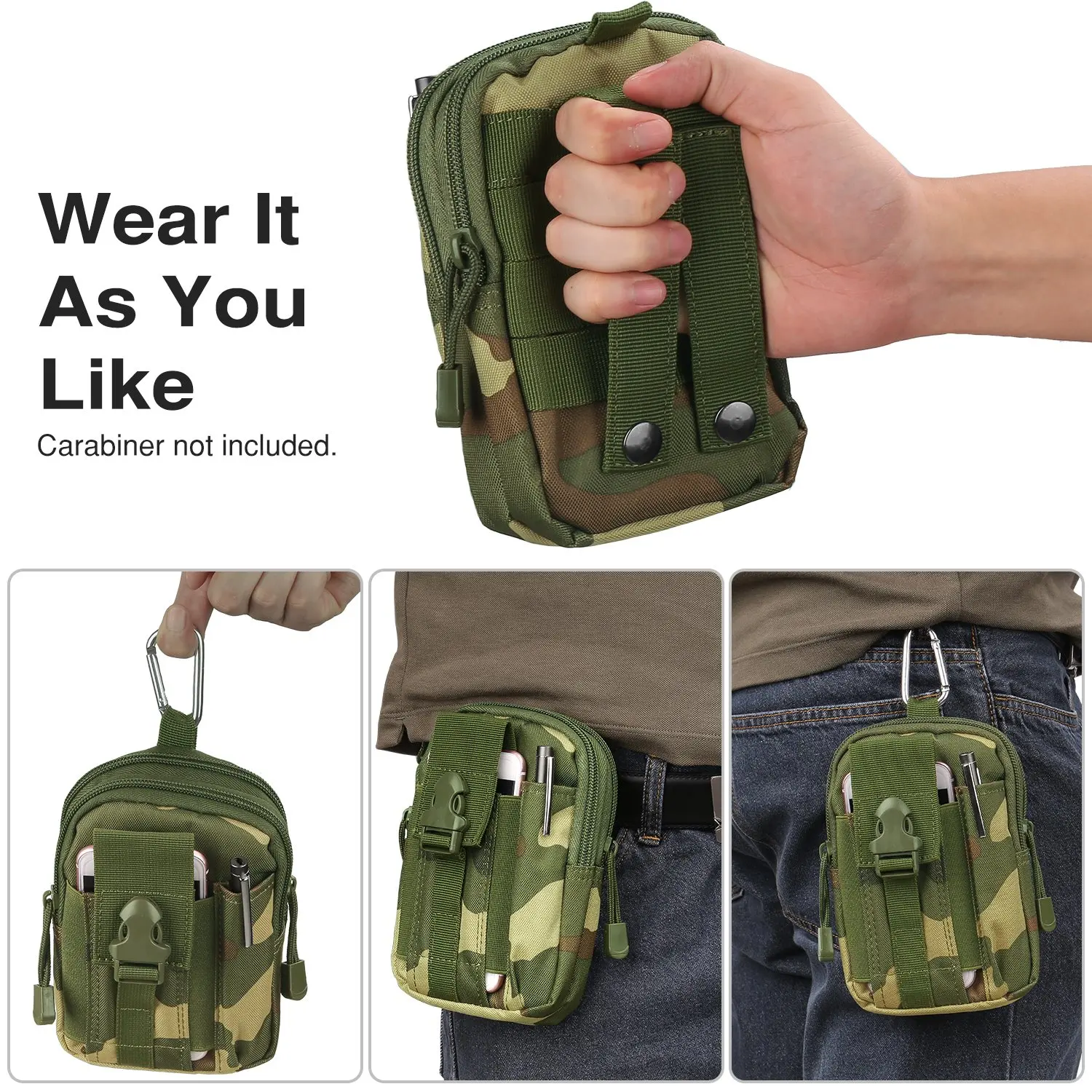 10x8x10 Bag - Compact Outdoor Pouch for Hiking & Travel