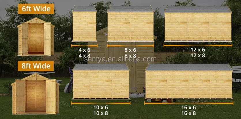 Small 10sqm Prefab Wooden Shed - Ideal for Multiple Uses
