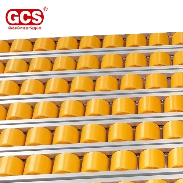 Roller Track Flow Rail Roller Gravity Conveyor With Plastic Wheels Dia ...