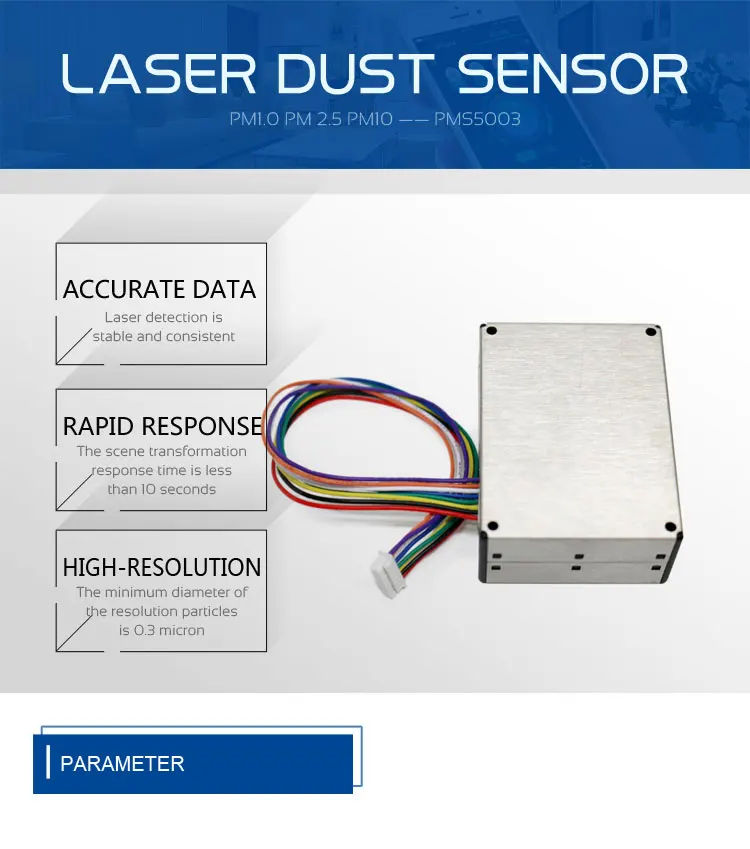Pms5003 Optical Particle Air Quality Dust Monitor Pm 2.5 Sensor Module ...
