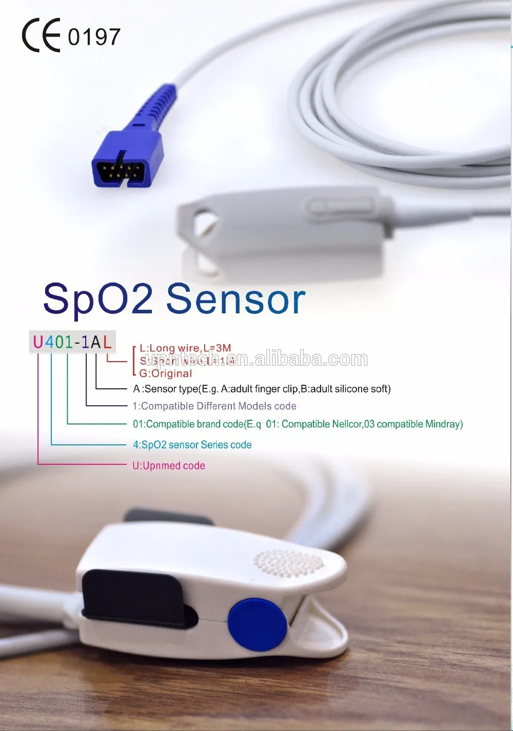 Compatible Nellcor Oximax DS100A SPO2 Sensor probe(id:10470356) Product ...