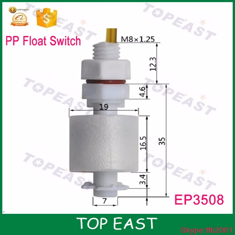 Plastic Water Level Sensors For Pumps M8*35mm Ep3508 Water Level ...