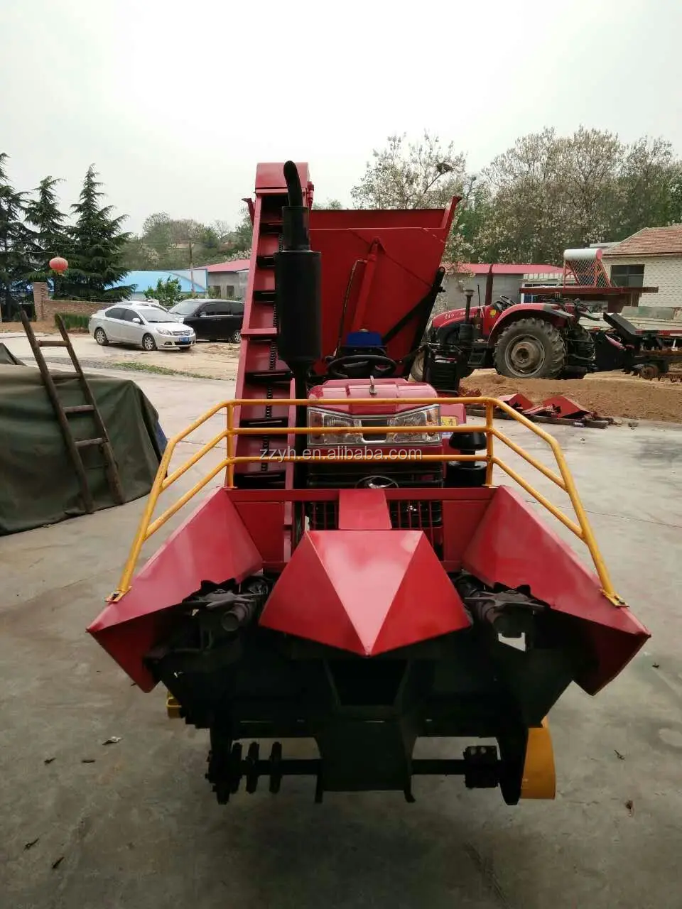 2 Row Mini Small Tractor Mounted Maize Sweet Corn Cob Combine Harvester ...