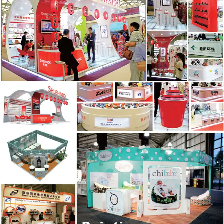 Custom Aluminum Modular Frameless Led Light Box Fabric Trade Show Booth ...