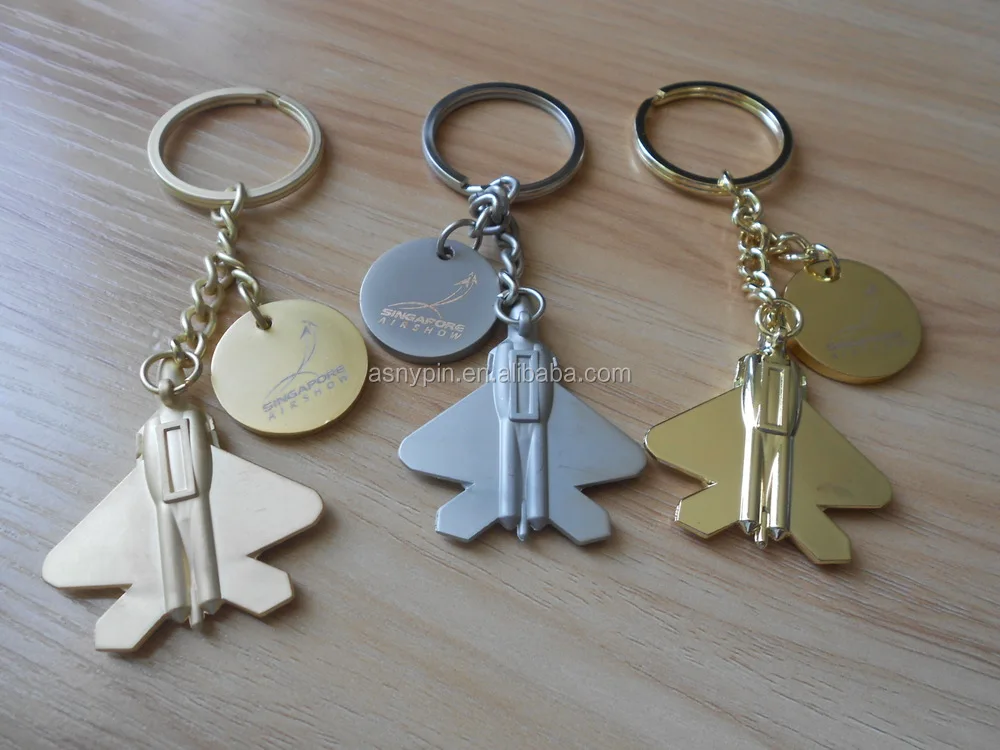 Epoxy Dome Gold Metal Disc Keychain With Personalized Logo - Buy ...