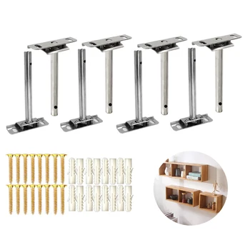 Adjustable Floating Shelf Brackets Hardware Concealed Shelf Bracket ...