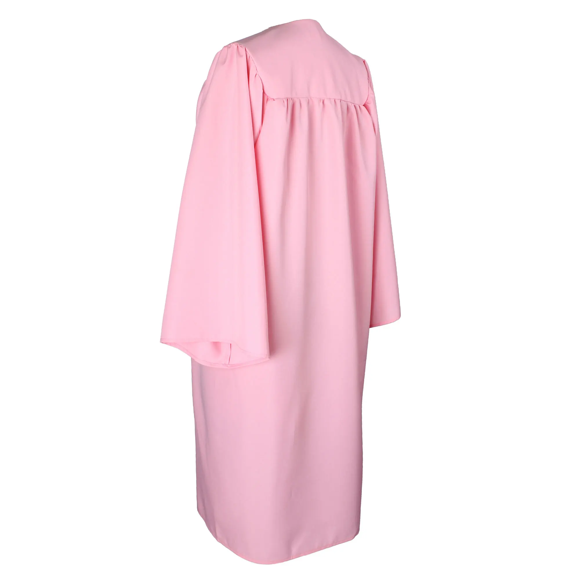 2018 Hot Sale Pink Matte Graduation Cap & Gown with Tassel