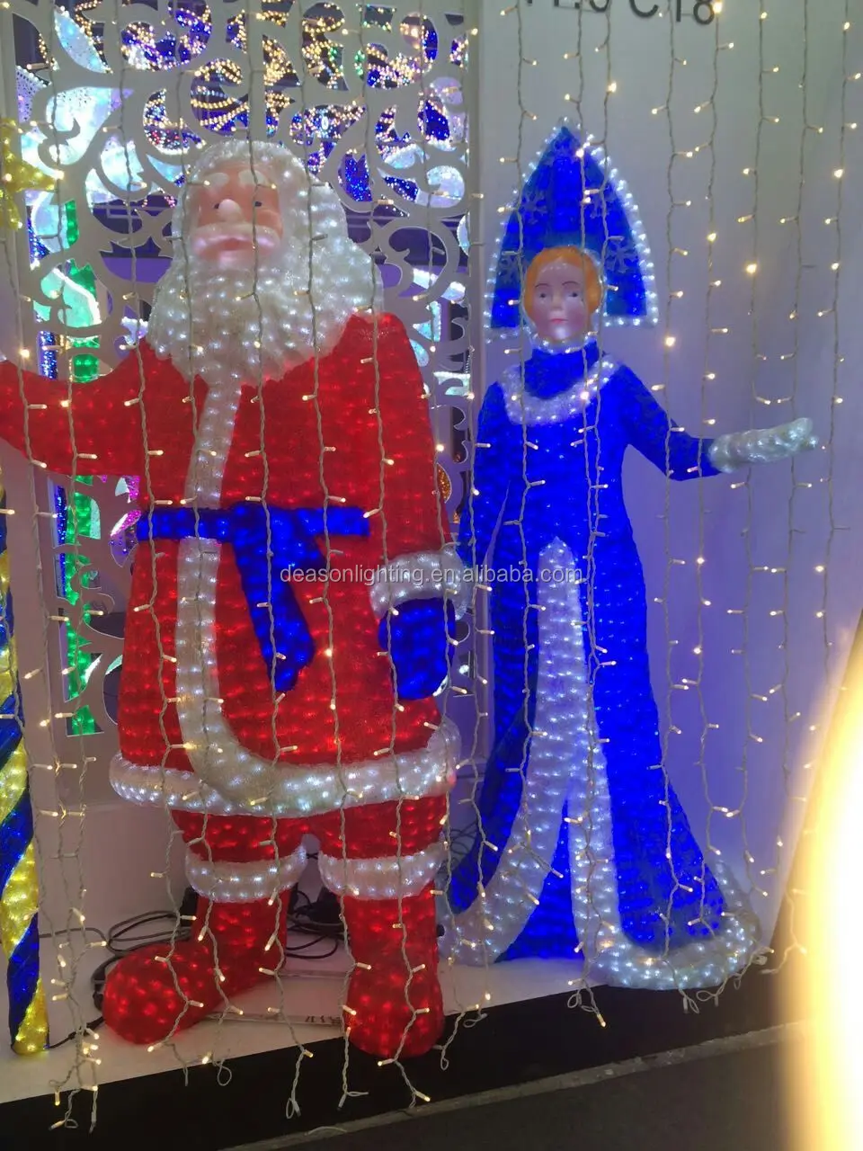 Acrylic Santa Claus - Buy Led 3d Santa Sculpture Lights,Santa Claus Led ...