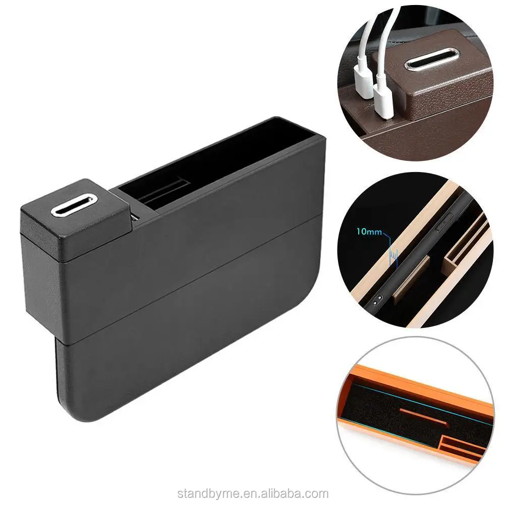 2 Usb 무선 충전 자동차 좌석 갭 스토리지 박스 무선 자동차 컵 홀더 충전기 Buy 무선 자동차 컵 홀더 충전기 자동차