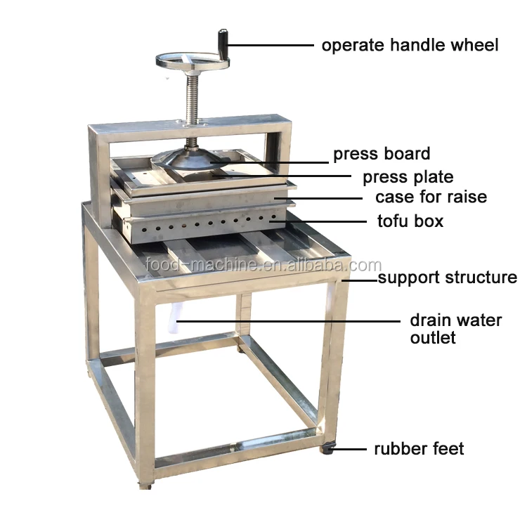 Manual Stainless Steel Tofu Cheese Press - Durable & Efficient