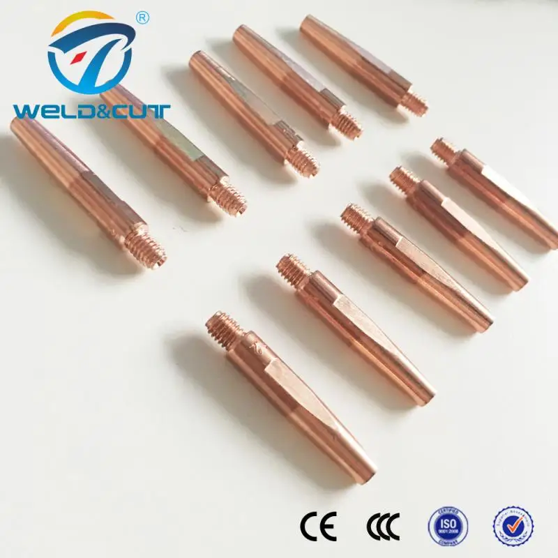 Mig Welding Panasonic P200 Contact Tip M6*45 8mm E-cu/cucrzr - Buy ...