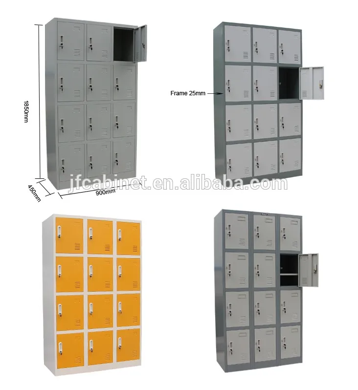 12 Door Steel Locker Compartment Locker JF-3B4A - Durable & Secure