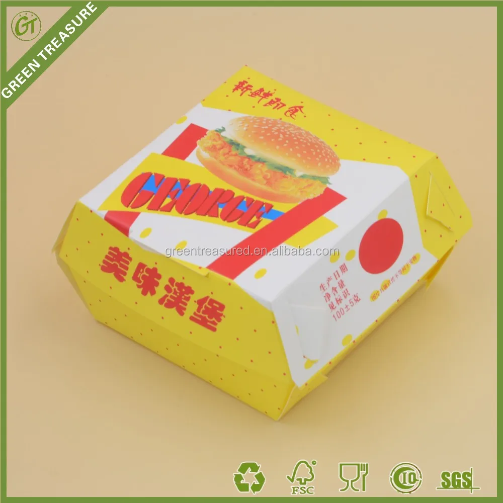 Hamburger Fast Food Snack Box,Eco-friendly Disposable Food Packaging ...